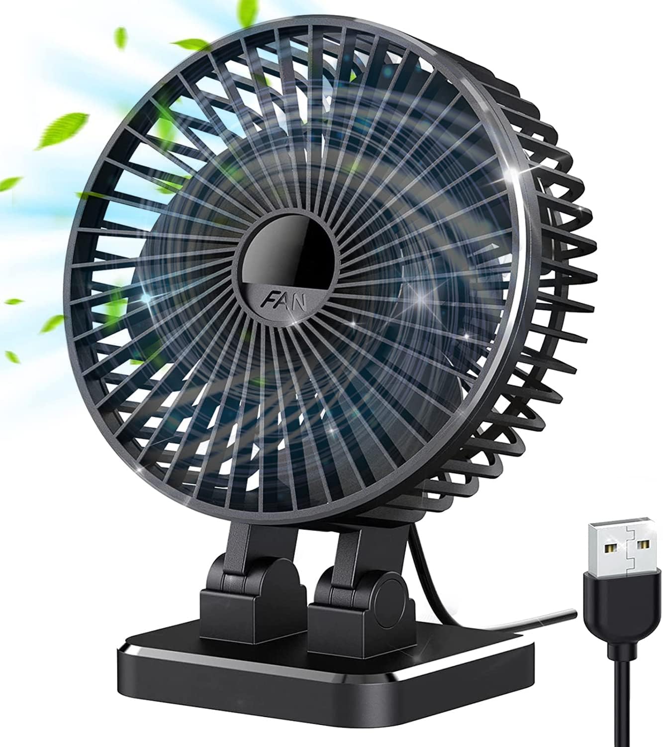 Hedy USB Ventilator Mini Tischventilator Leise Ventilator 3 ...