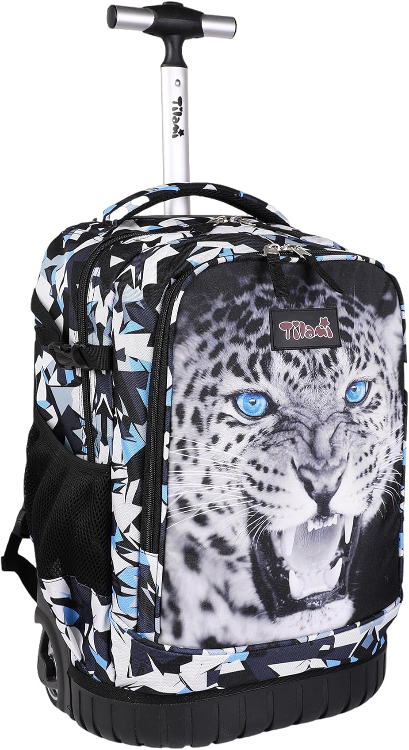 Amazon.com | Tilami Rolling Backpack, 18 inch Shoulder Drop, Concealed ...