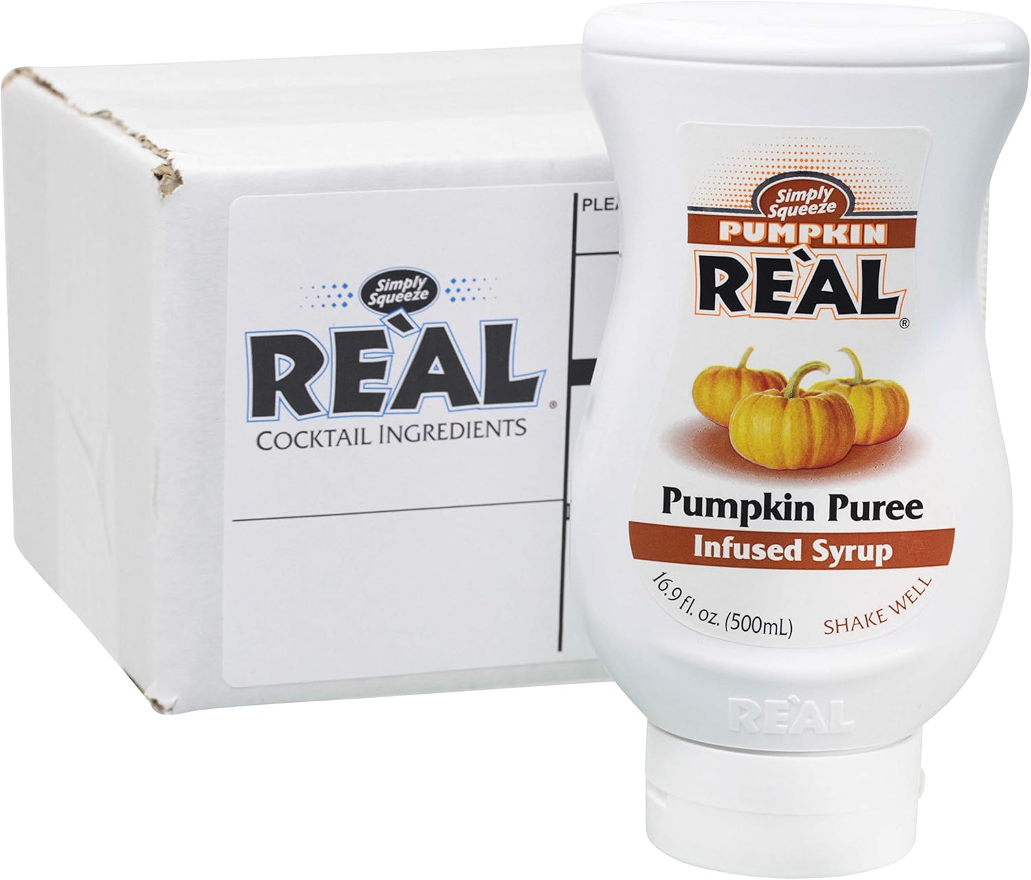 RE'AL Syrups Pumpkin Puree Infused Syrup, Great for Cocktails, Cooking ...