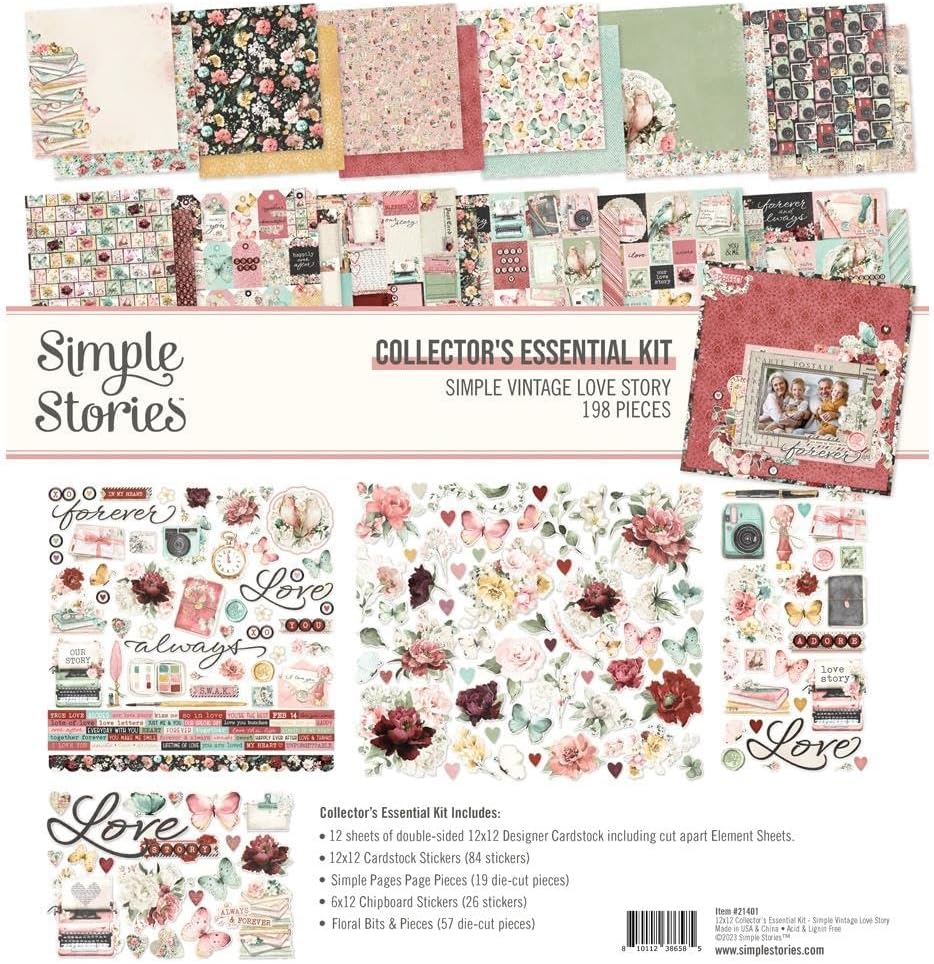 Amazon.com: Simple Stories Collector's Essential Kit 12""X12""-Simple ...