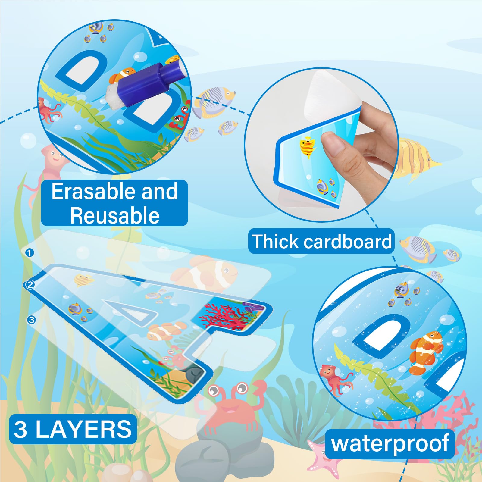 Snapklik.com : 150 PCS Large 7" Bulletin Board Letters Set, Under The ...