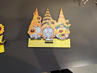 Amazon.com: Barydat 6 Pcs Sunflower Table Sign Sunflower Wooden Table ...