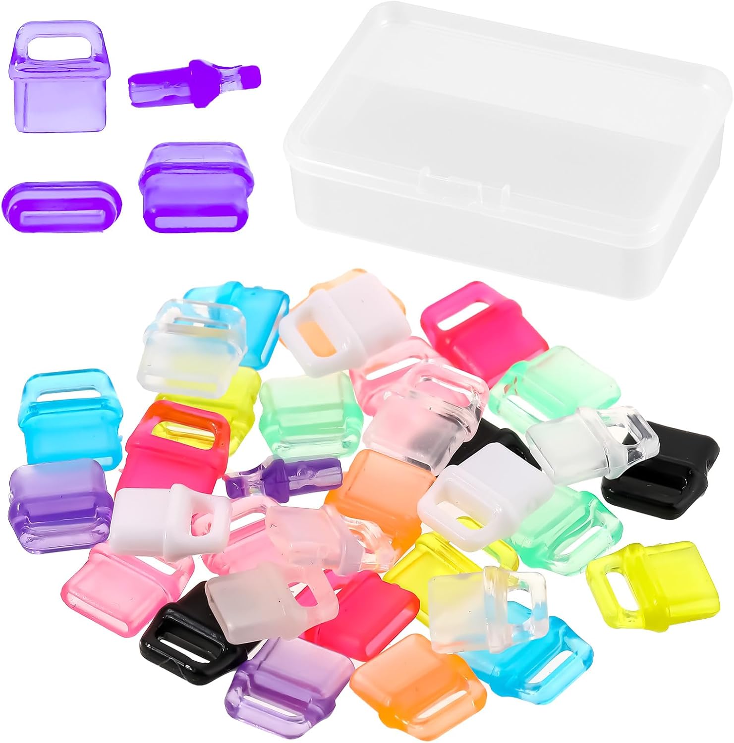 Amazon.com: Ptwola 30 PCS Colorful Type-C Anti Dust Plugs Covers USB C ...