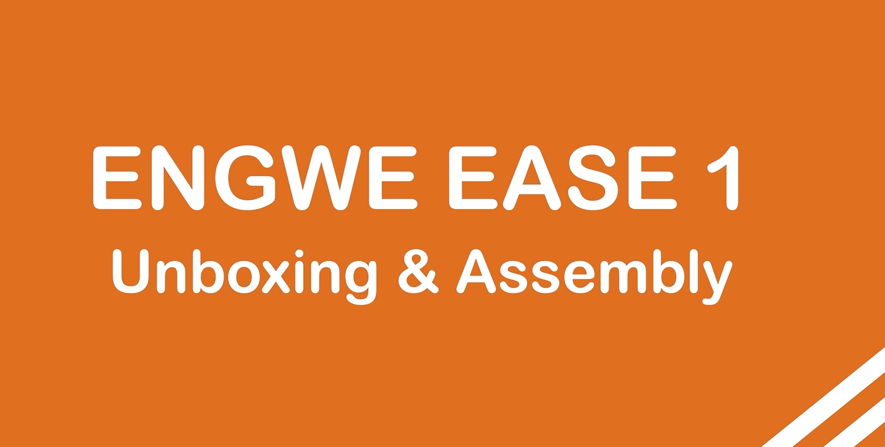 Watch ENGWE EASE 1 mobility scooter installation video. on Amazon Live