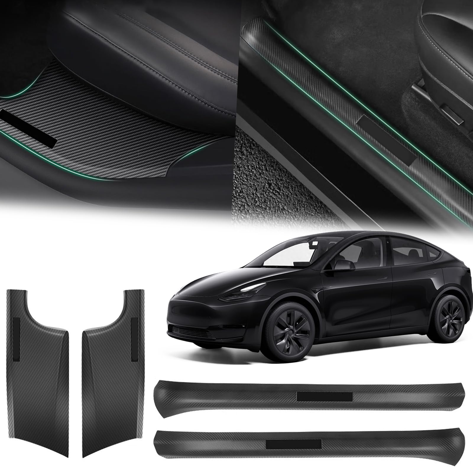 Amazon.com: CEBAT Rear Anti Kick Cover Protector Interior Decorative ...