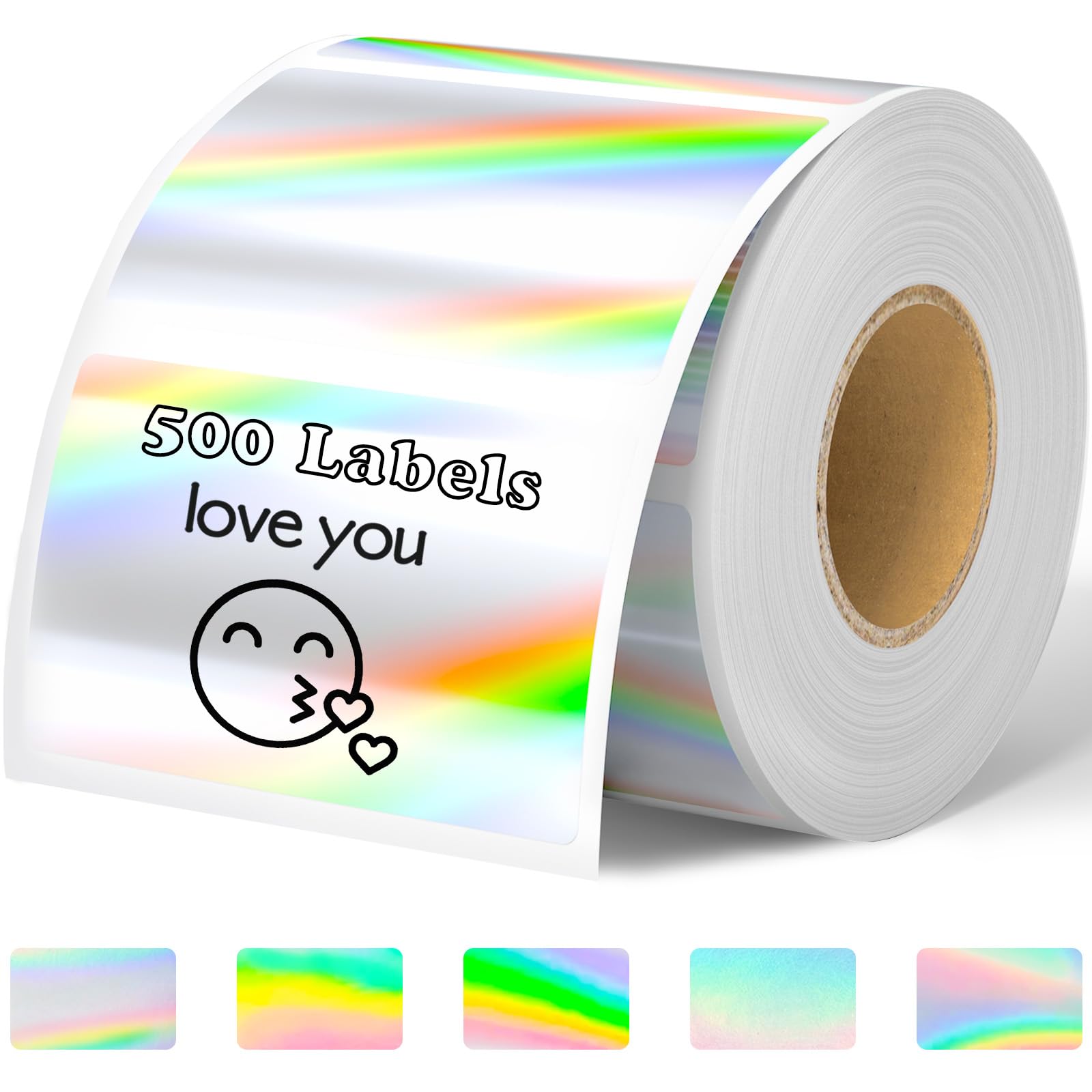 Snapklik.com : Holographic Thermal Labels 2.25x1.25 Inch, 500 Printable ...