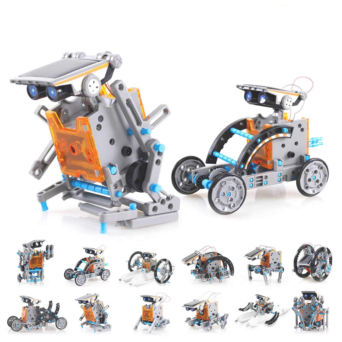 Buy EJOYFL Solar Robot Kit 12-in-1 Science STEM Robot Kit Toys for Kids ...