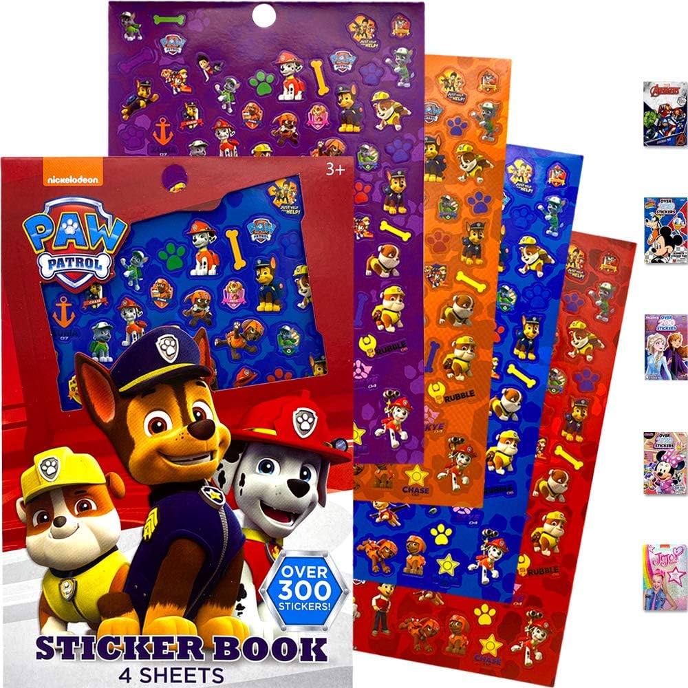 Amazon.com: Paw Patrol Sticker Activity Book Bundle ~ Over 1000 Paw ...