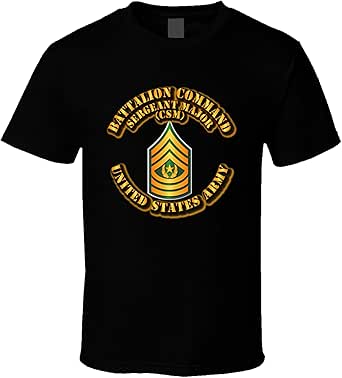 Amazon.com: Army - Battalion Command Sergeant Major - T Shirt ...