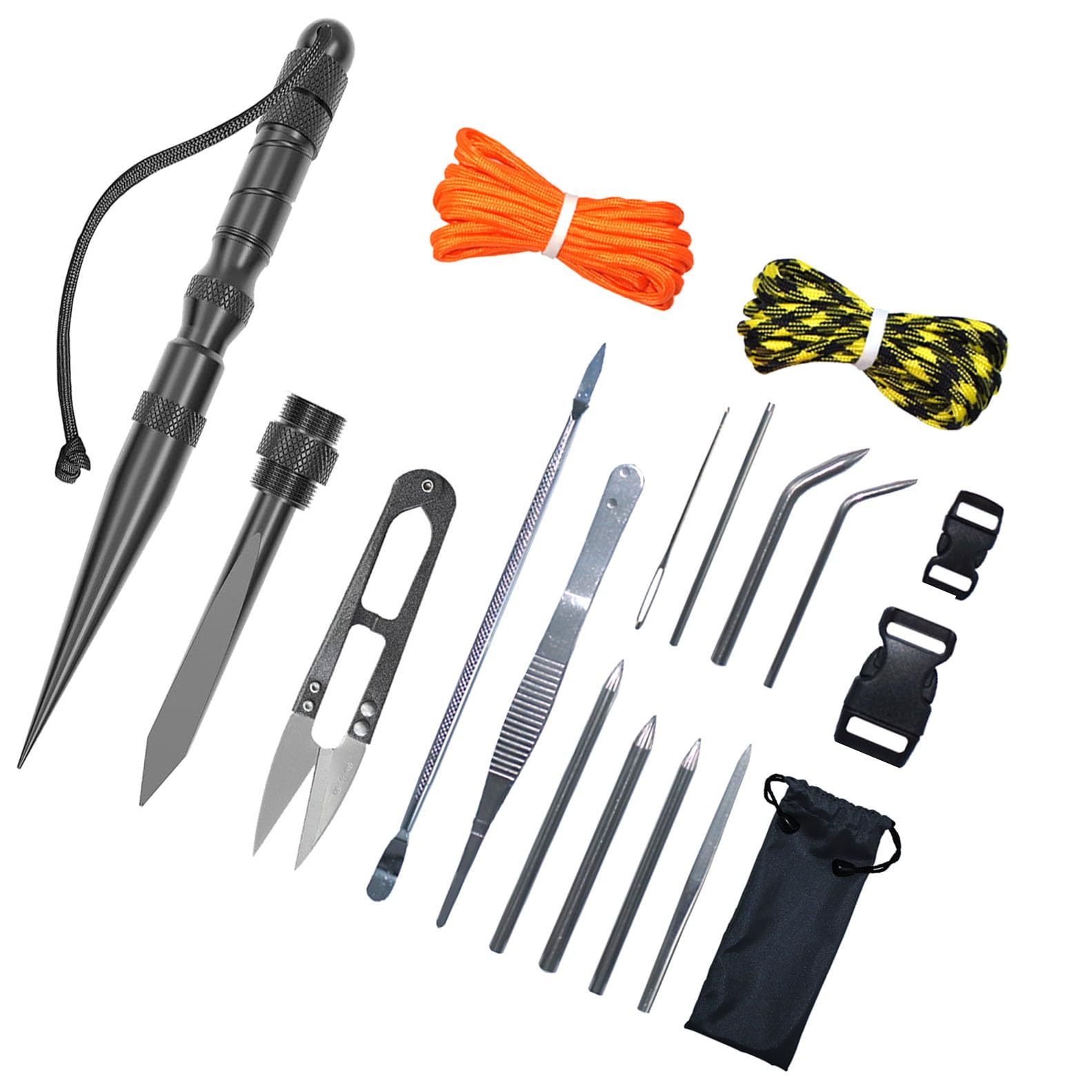 Snapklik.com : 16 Pieces Paracord Fid Set Knotters Tool Paracord Marlin ...