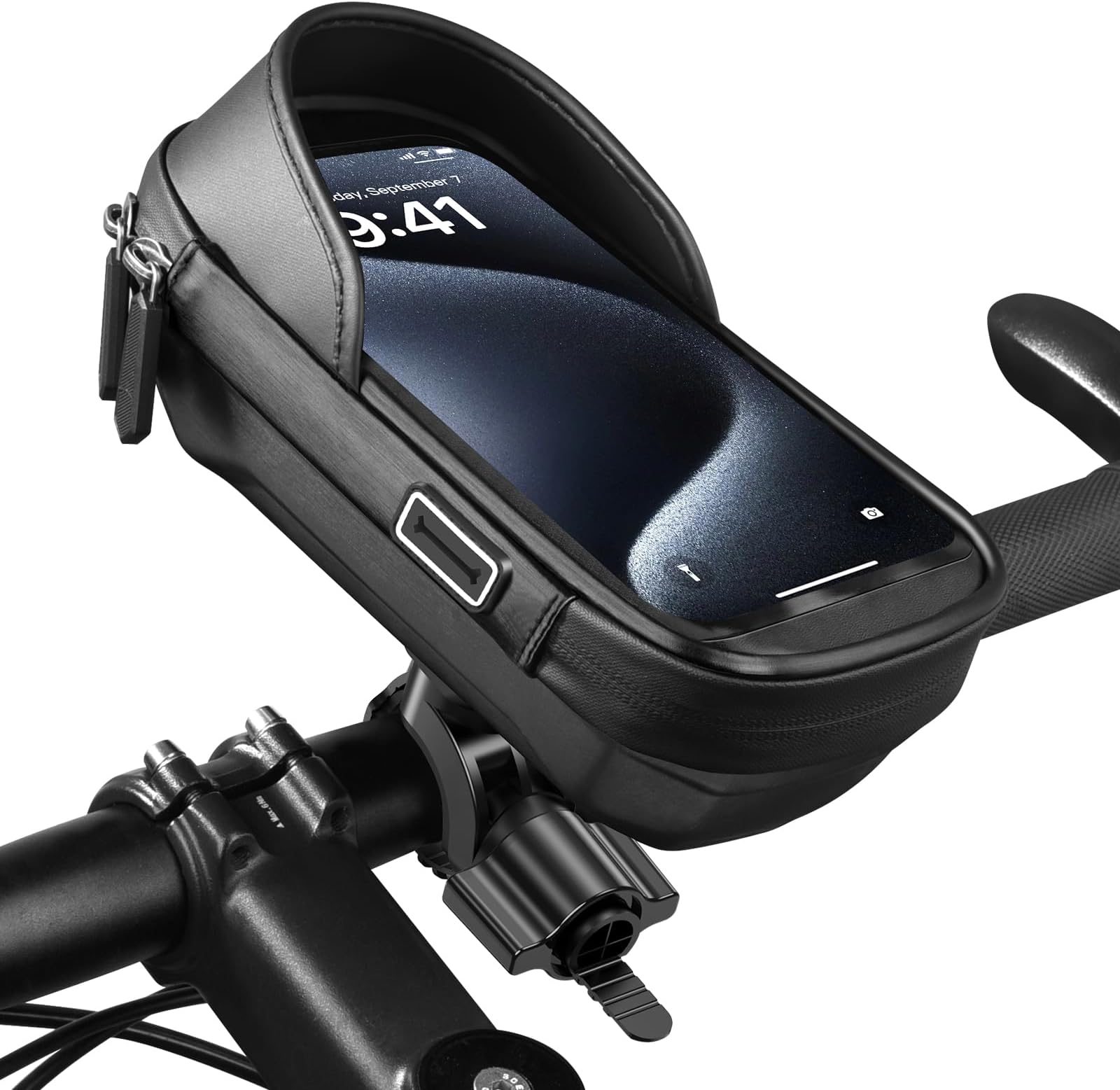 Lruvdox Sacoche Velo Cadre Support Telephone Velo Etanche, Porte ...