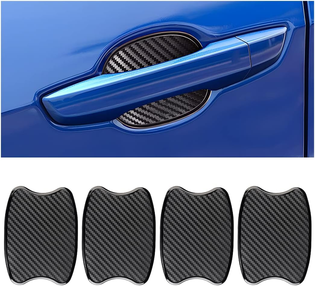 Amazon.com: 4PCS Car Door Handle Cup Scratch Protectors, TPU Carbon ...