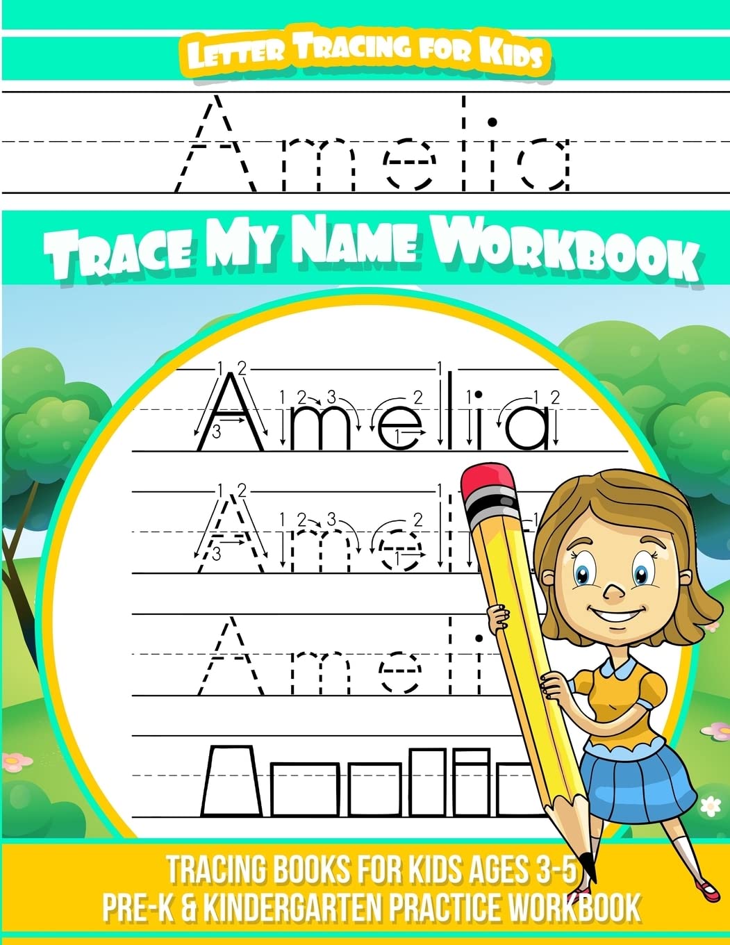Amelia Letter Tracing for Kids Trace my Name Workbook: Tracing Books ...