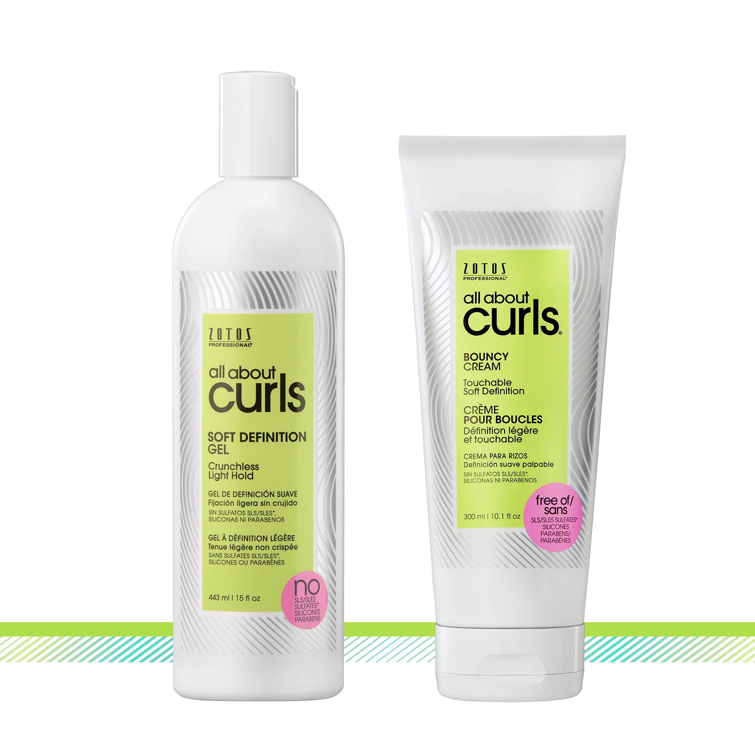 Amazon.com: All About Curls Soft Definition Gel & Bouncy Cream | Curl ...