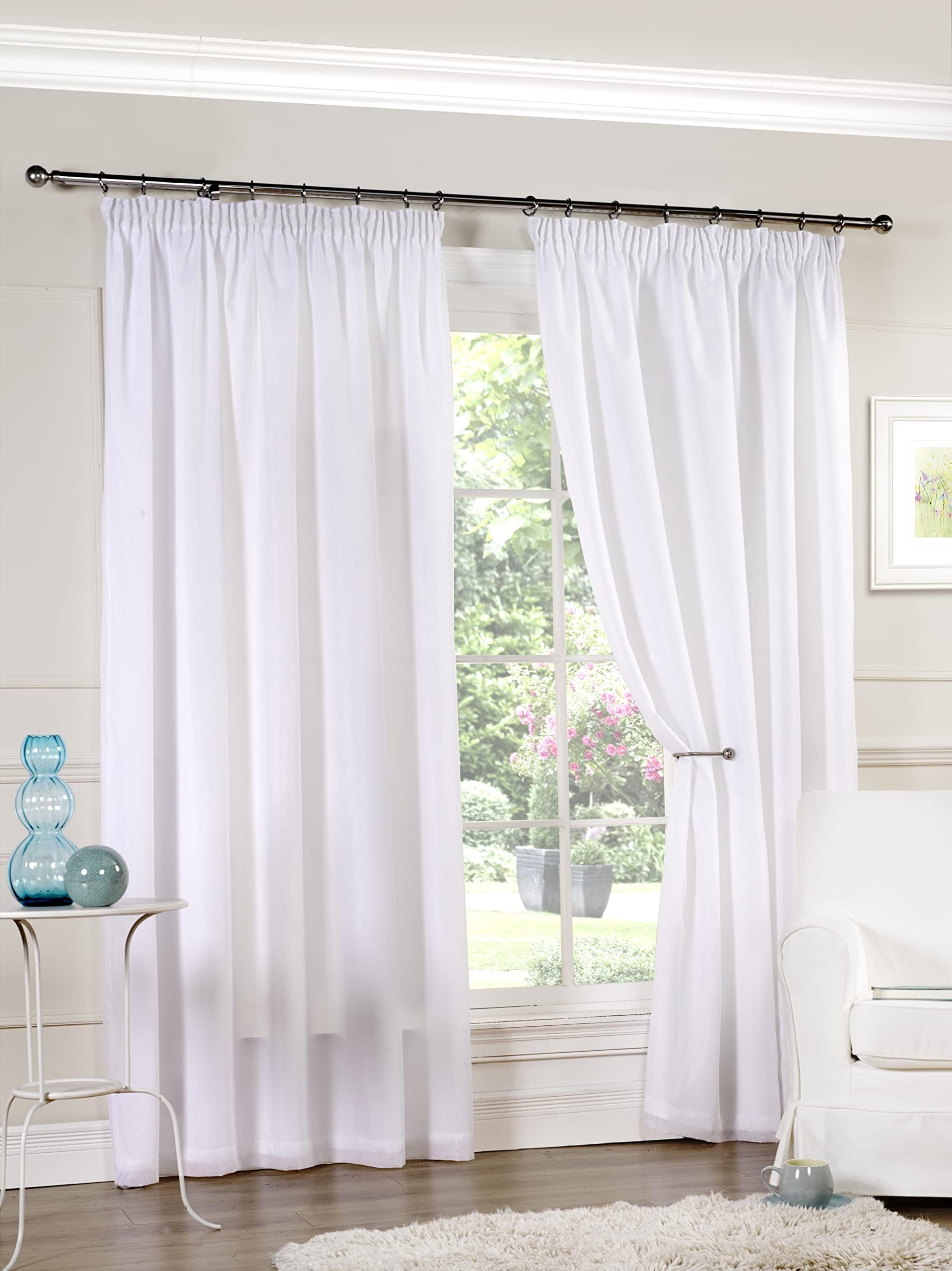 Emma Barclay Molly - Gingham Pencil Pleat Curtains With Pelmet Header ...
