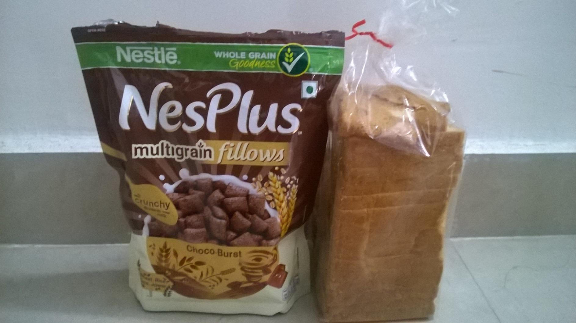 Nestle NesPlus Breakfast Multigrain Fillows Cereal - Choco-Burst, 250g ...