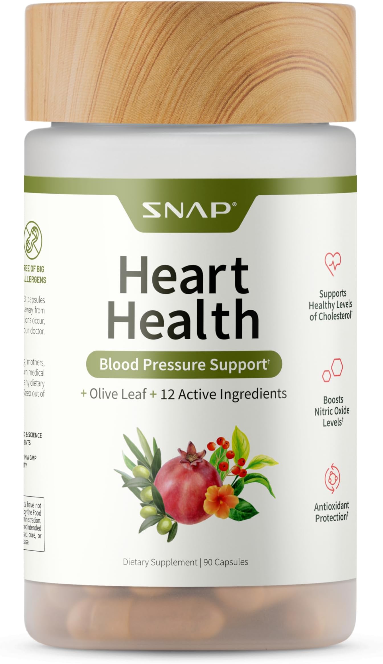 Amazon.com: Snap Supplements Heart Health Support Supplement with Coq10 ...
