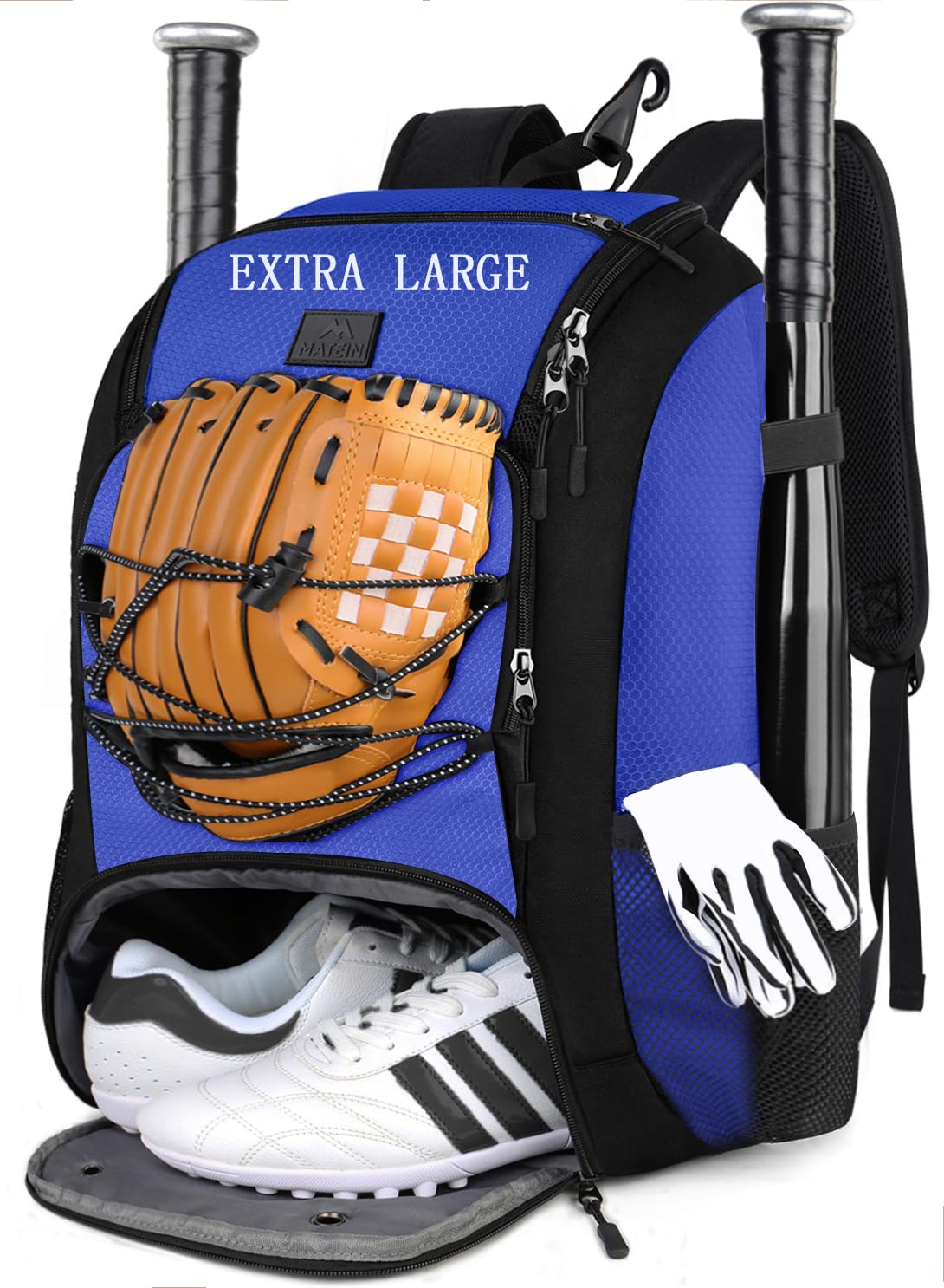 MATEIN Baseball Backpack, Softball Bat Bag with Shoes Compartment for ...