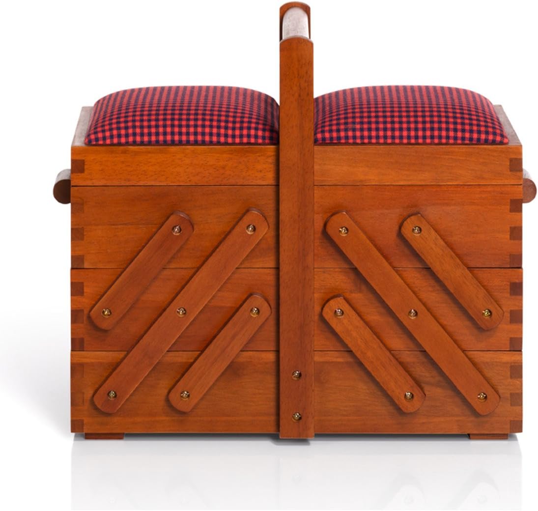 Prym Sewing Basket, Wood, Brown, M : Amazon.co.uk: Home & Kitchen