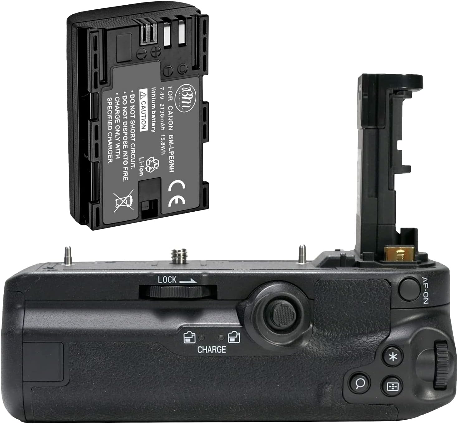 Amazon.com : BM Premium Battery Grip Kit for Canon EOS R5, EOS R5C, EOS R6, EOS R6 II Digital ...