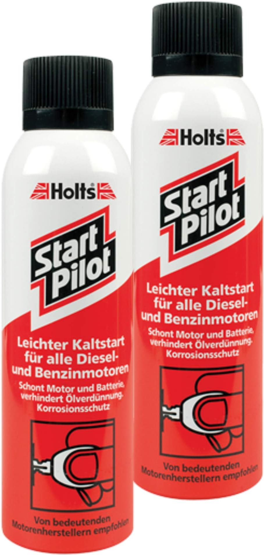 Holts 2X Kaltstarterhilfe Start Pilot Starthilfe Kaltstartspray ...