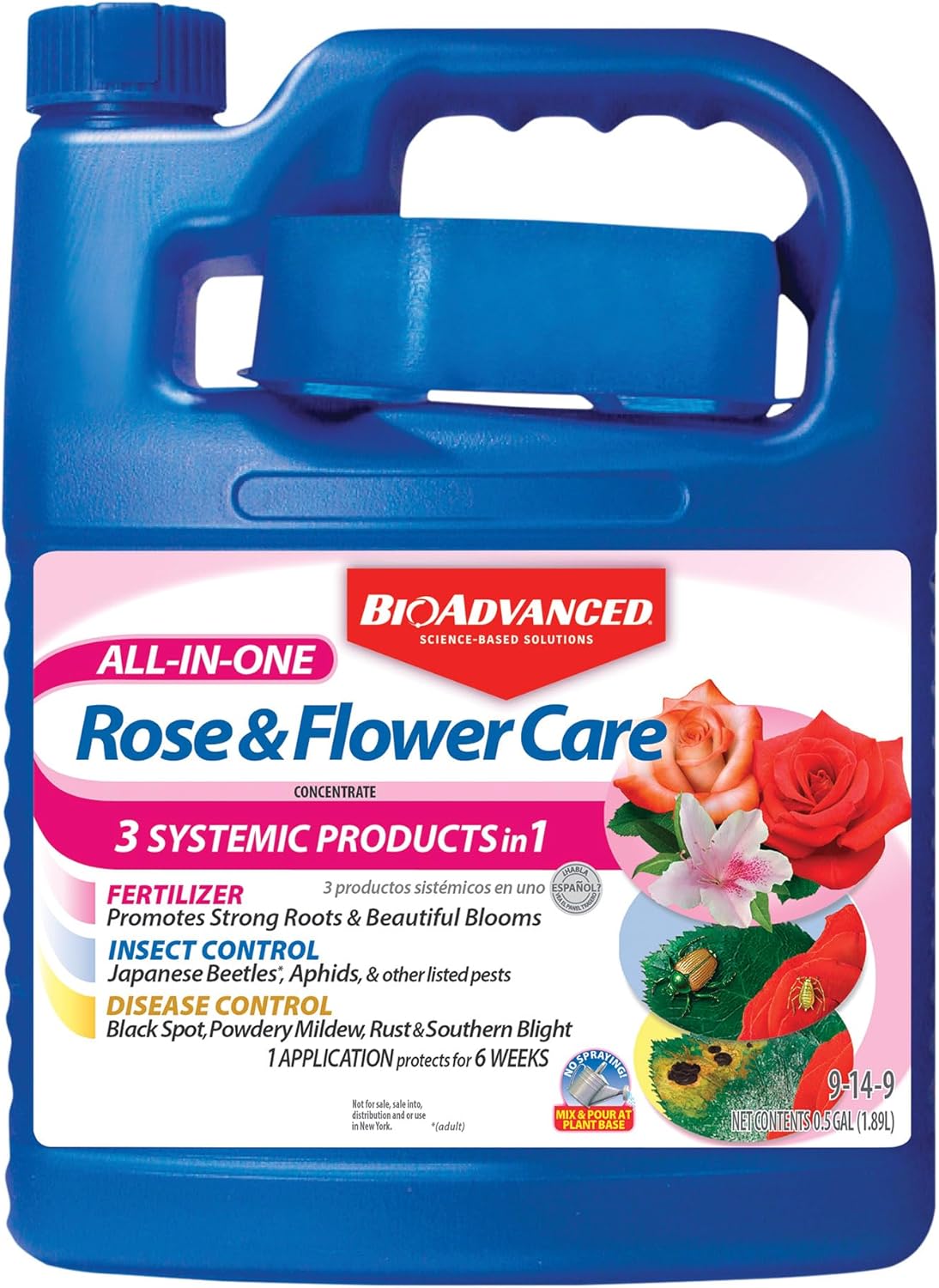 Amazon.com: BioAdvanced All-In-One Rose and Flower Care Fertilizer ...
