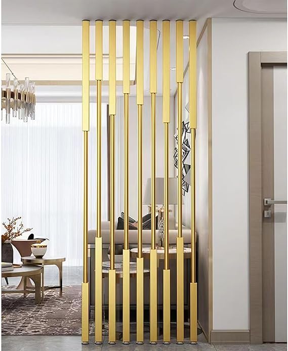 Hollow Iron Column Dividers Floor to Ceiling 7 pcs Partition ...