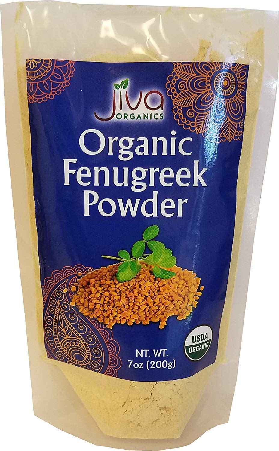 Amazon.com : Jiva Organic Fenugreek Powder 7 Ounce Bag - Non-GMO, Vegan ...