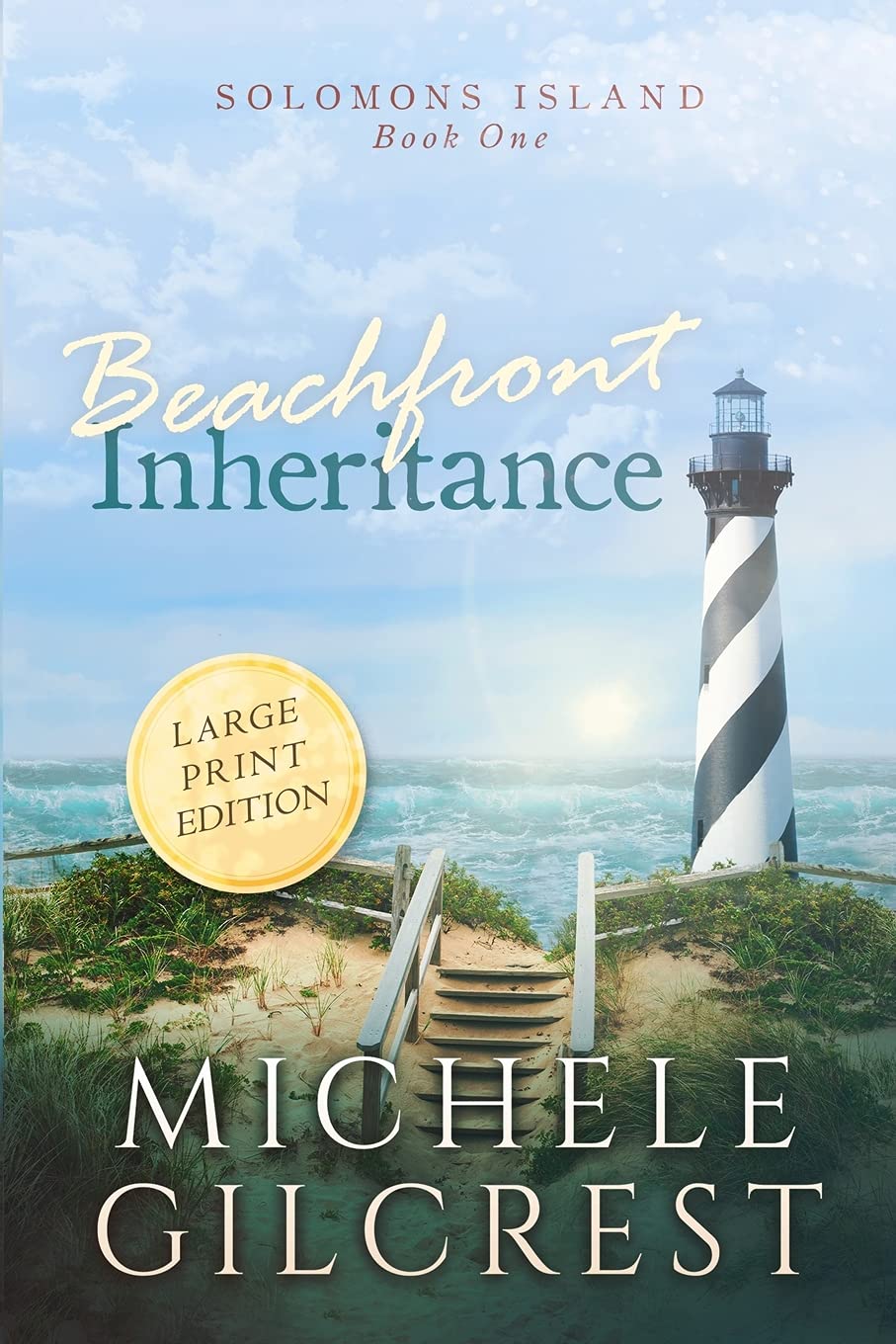 Amazon.com: Beachfront Inheritance Large Print (Solomons Island Book ...