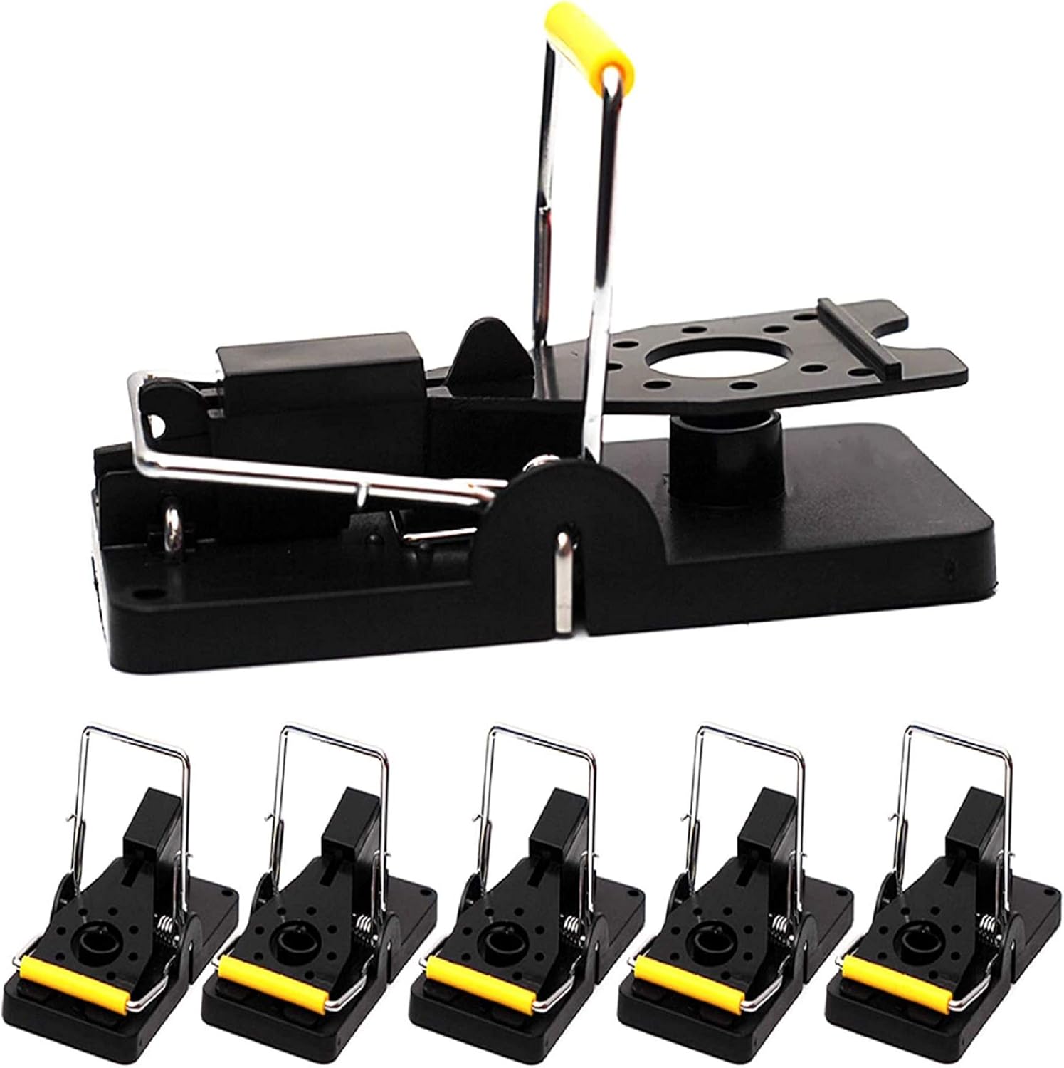 AISENPARTS 6 Pack Mouse Traps That Work Reusable Snap Mice Traps Large ...