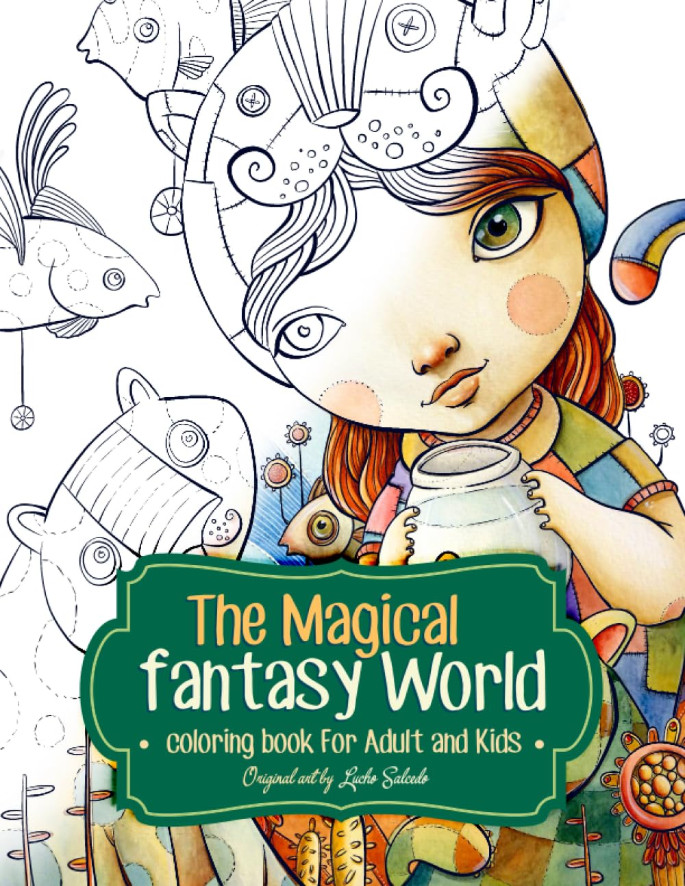 Amazon.com: The Magical Fantasy World Coloring Book For Adult and Kids ...