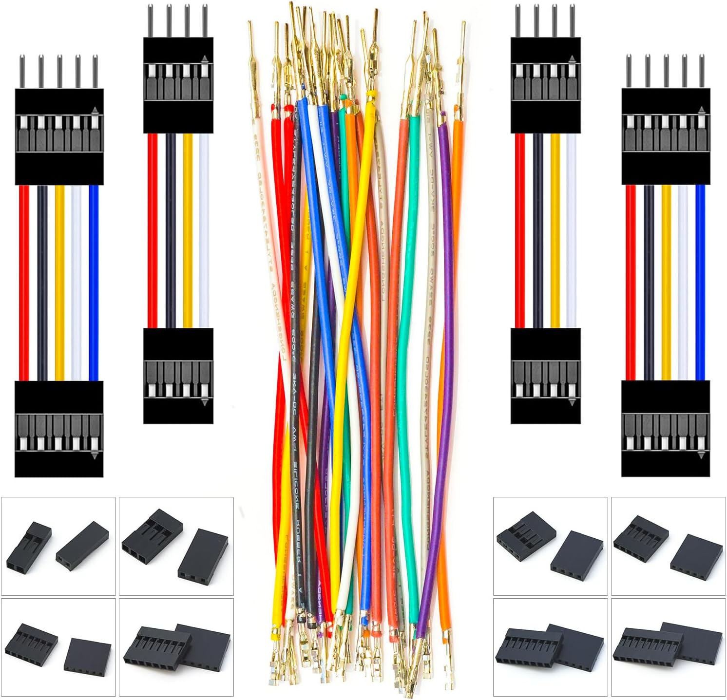 Amazon.com: Yoeruyo Compatible with Dupont 2.54mm Male to Female Silicone Soft Wire, 20Pcs ...