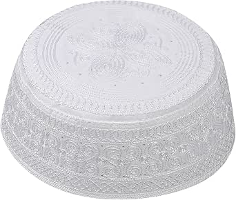 Holiberty Muslim Prayer Kufi Hat for Men Boys Islamic Beanie Skull Cap ...