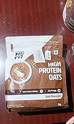 MuscleBlaze Fit High Protein Oats (Dark Chocolate, 1kg) | 22g Protein ...