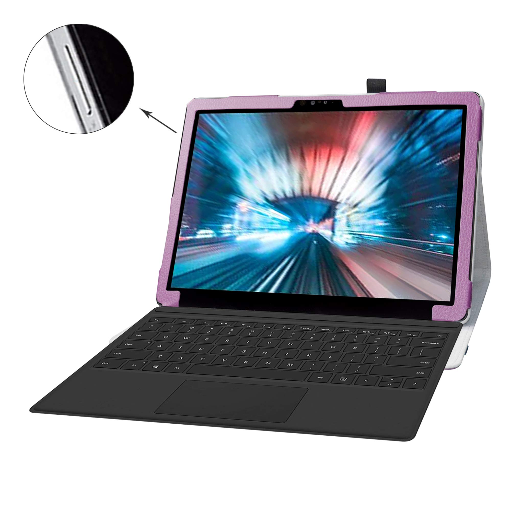 Snapklik.com : Bige For Dell Latitude 7200 Case,PU Leather Folio 2 ...