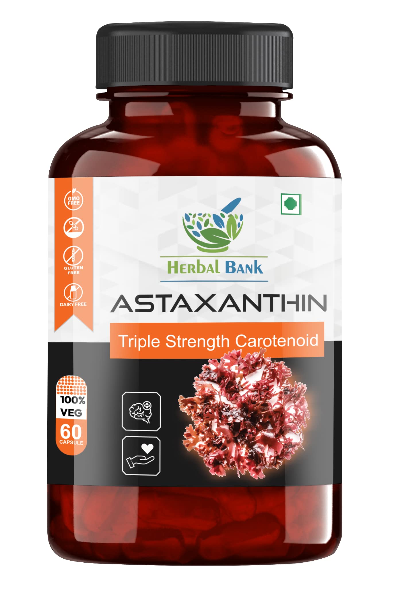 Buy al Bank Astaxanthin Triple Strength Carotenoid 6mg-60 s, Super ...