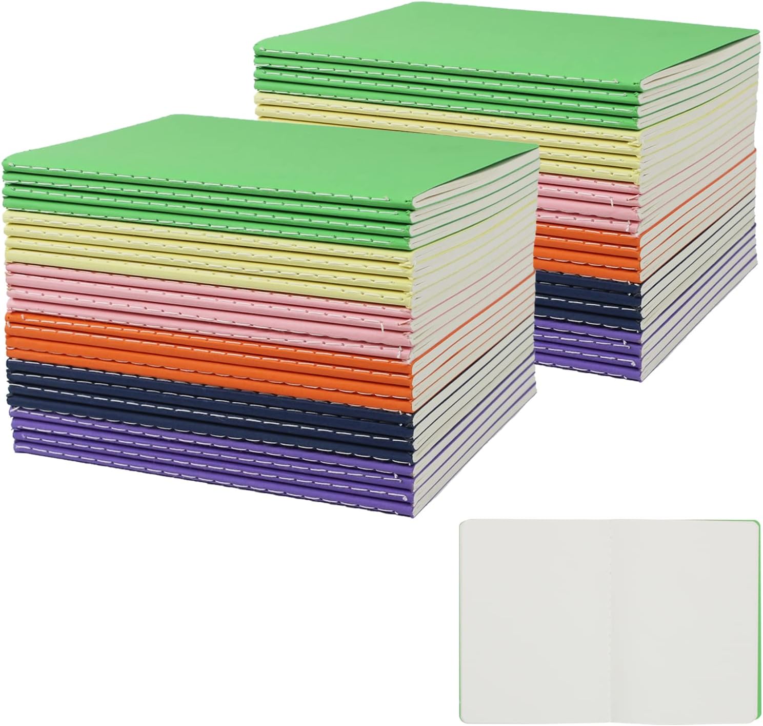 48 Pack Blank Notebook Journals Bulk, Mini Blank Notebook A6 Small ...