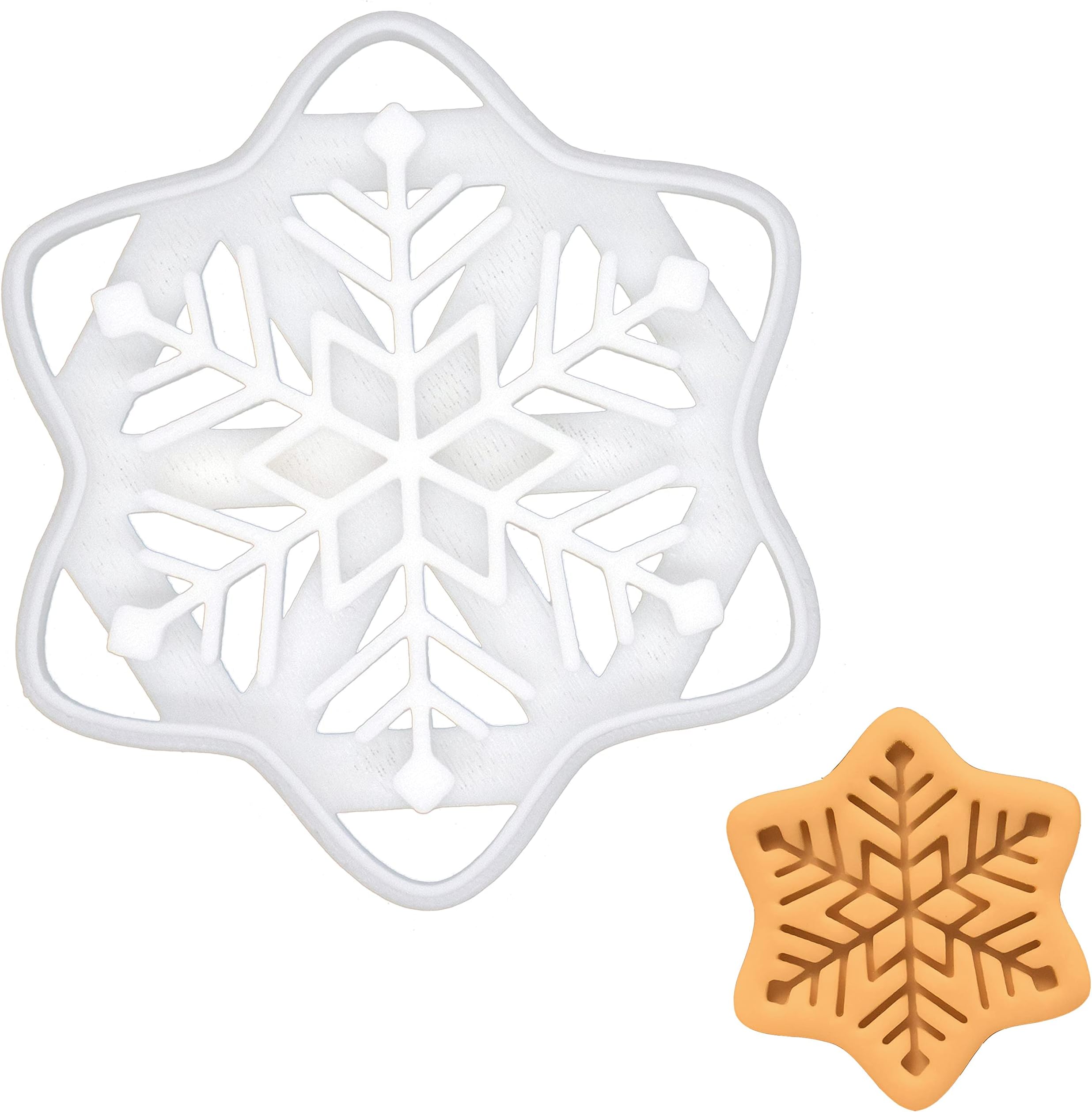 Amazon.com: 9 Patterns of 3D Snowflake Cookie Stamps Set, Food Grade ...