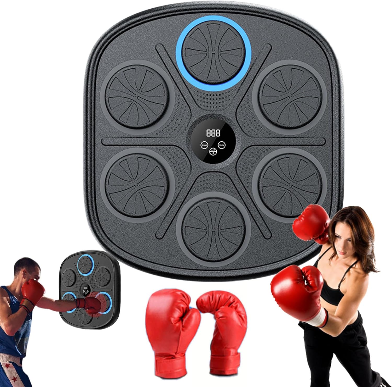 Amazon.com : Music Boxing Machine Pink, Wall Punching Pad for Boxing ...