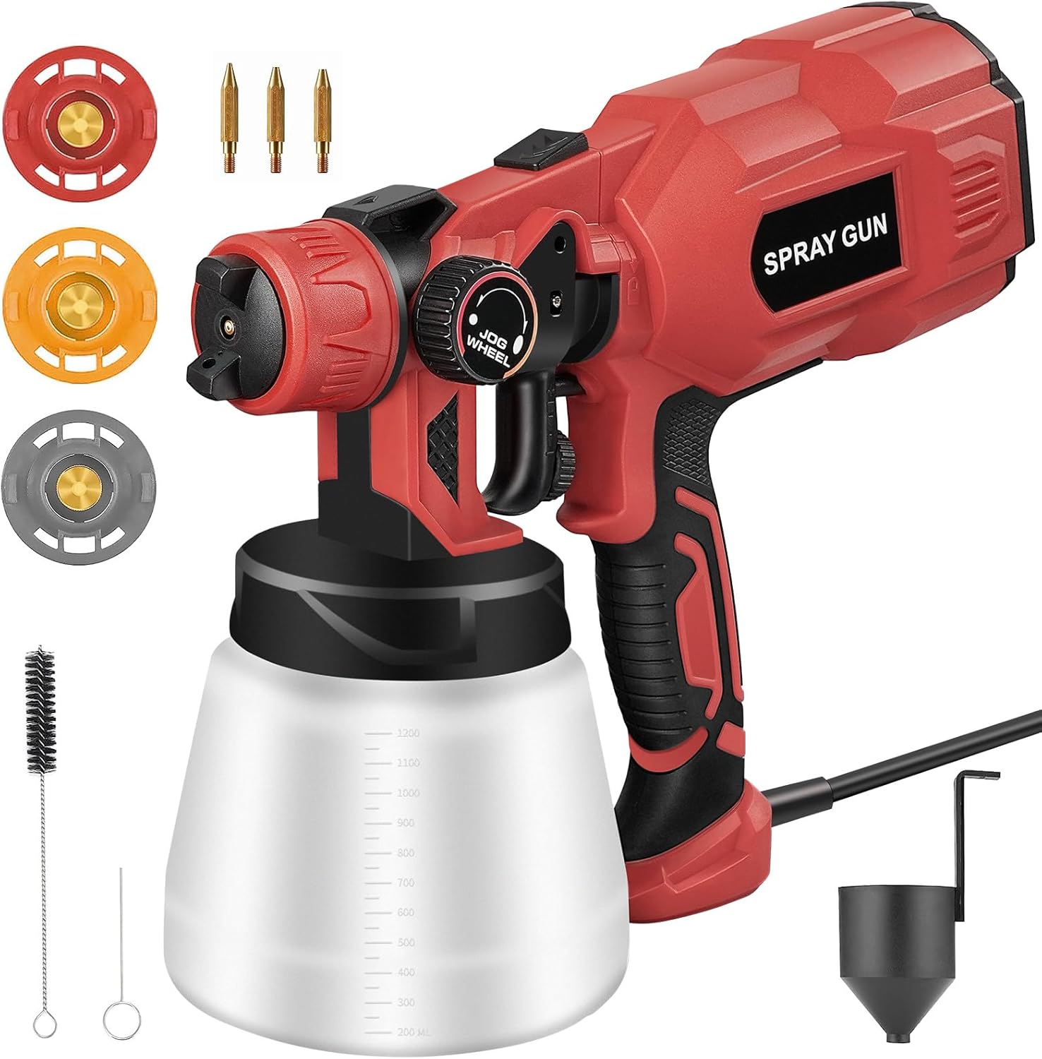 Amazon.com : Paint Sprayer, 700W HVLP Electric Spray Paint Gun, 4 ...