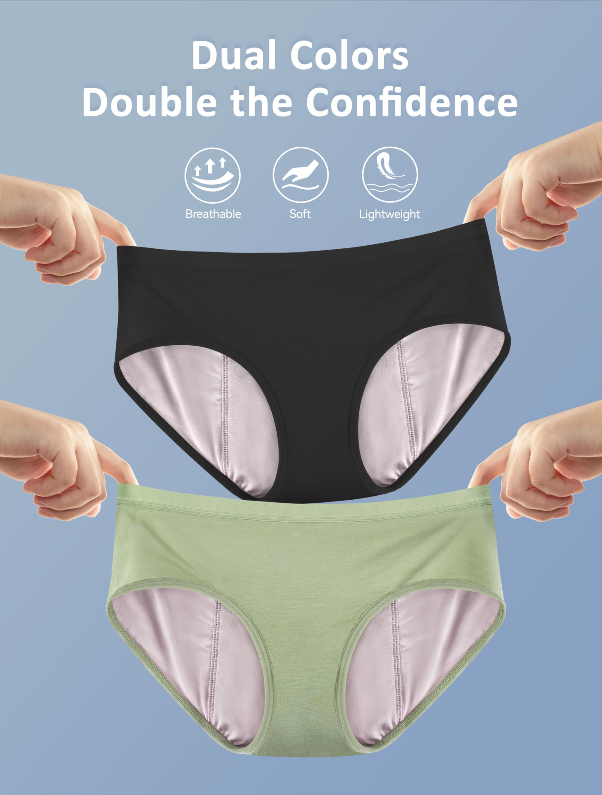 Snapklik.com : TIICHOO Girls Incontinence Underwear Washable 80ml ...