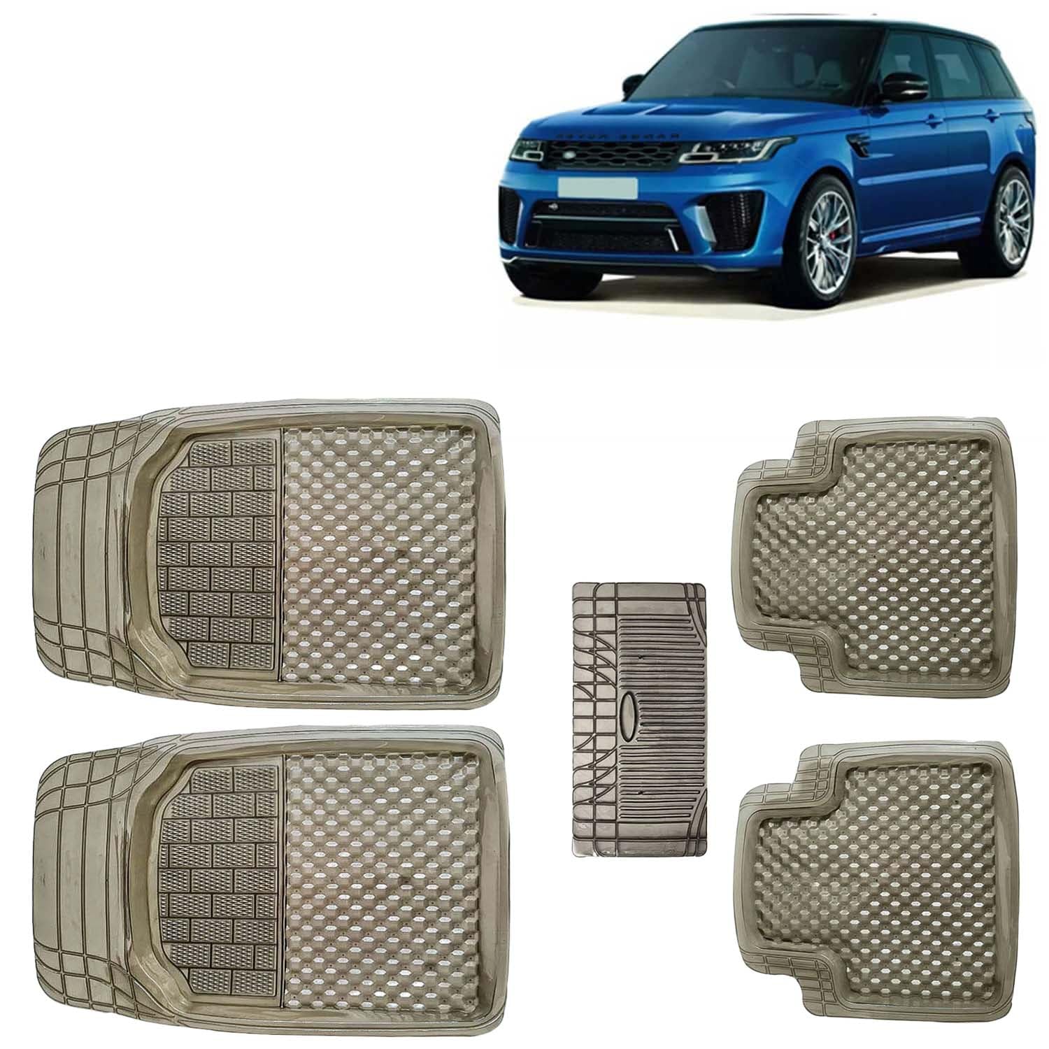 KINGSWAY 3G PVC Rubber Car Foot Mats Compatible with Land Rover Range ...
