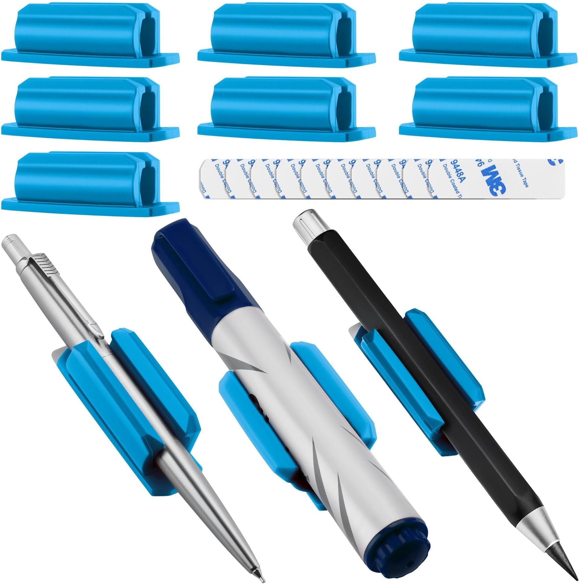 Amazon.com: PEN PATROL Pen Holder Set of 10, Adhesive Pen Holder for ...