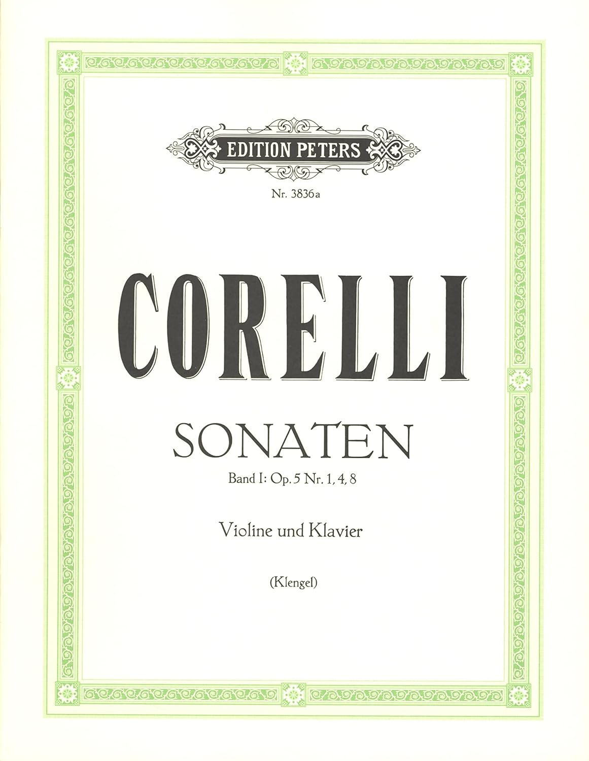 Amazon.com: Corelli: Violin Sonatas, Op. 5 - Volume 1: 9780014018772 ...