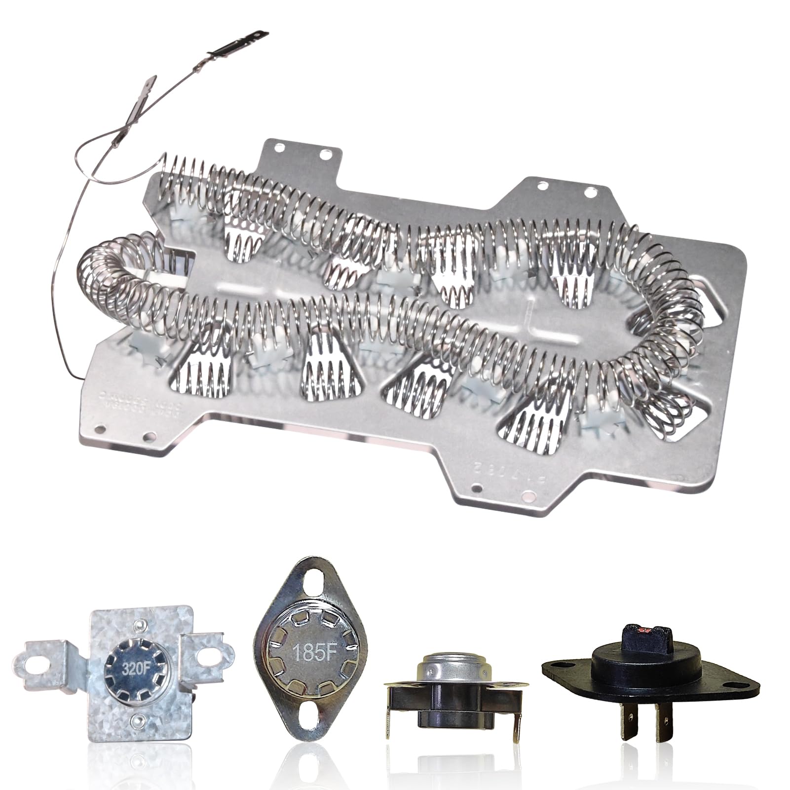 JNDO Dryer Heating Element Kit DC47-00019A Compatible with Samsung DC32 ...