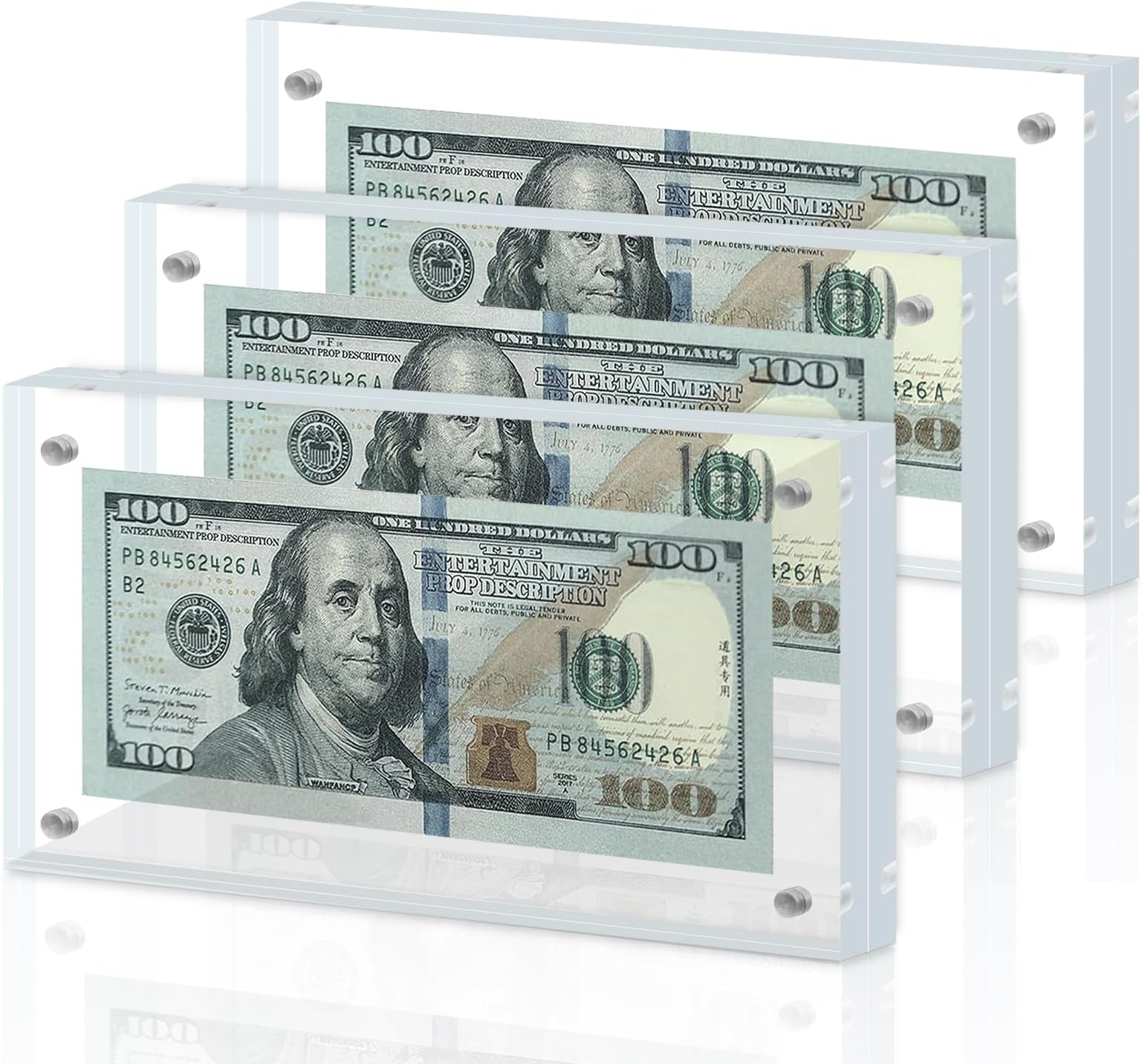 Amazon.com: Acrylic Dollar Bill Frame, Currency Display Holder, Money ...