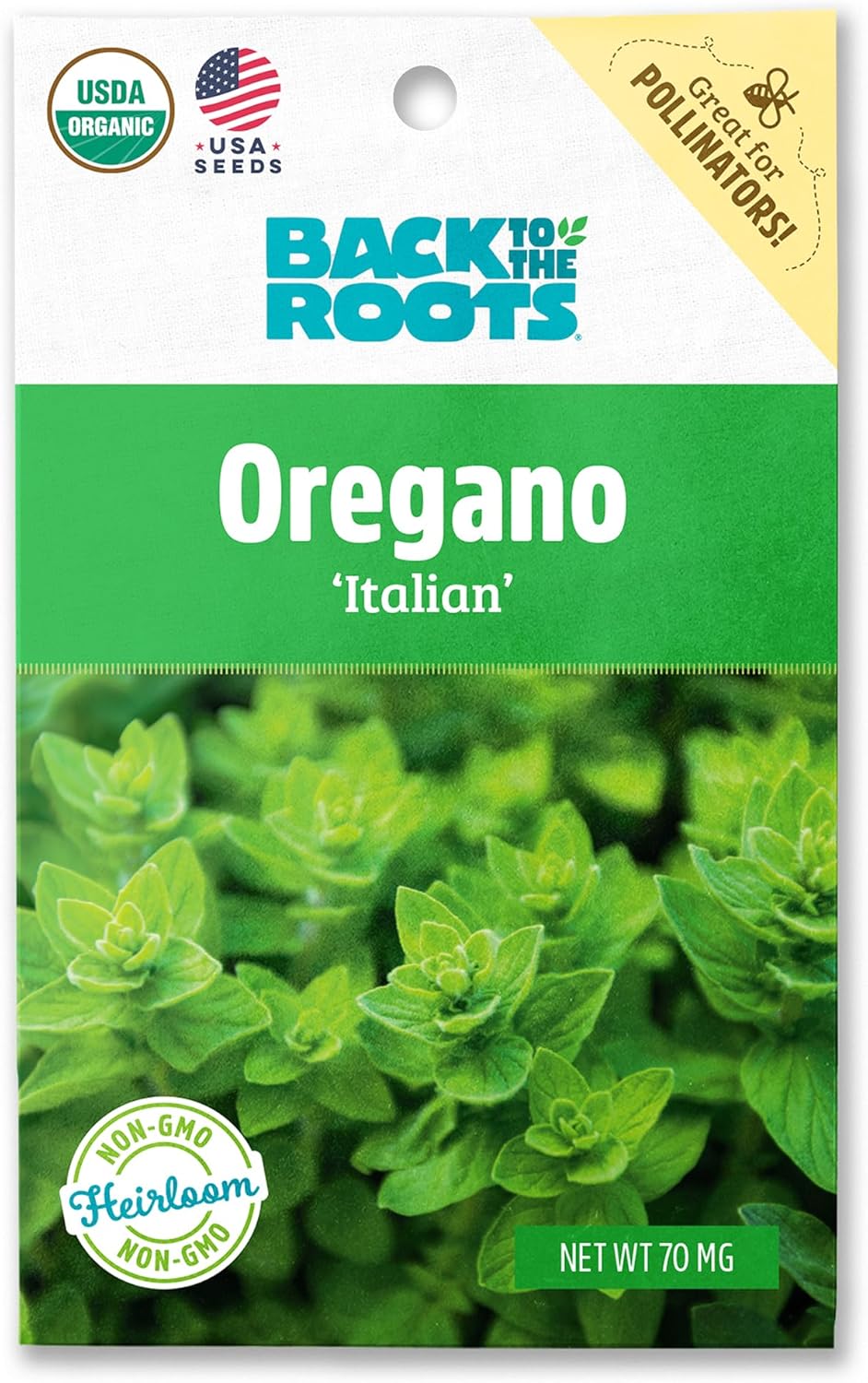 Amazon.com : Back to the Roots - 100% Organic Seed Packet - Oregano ...