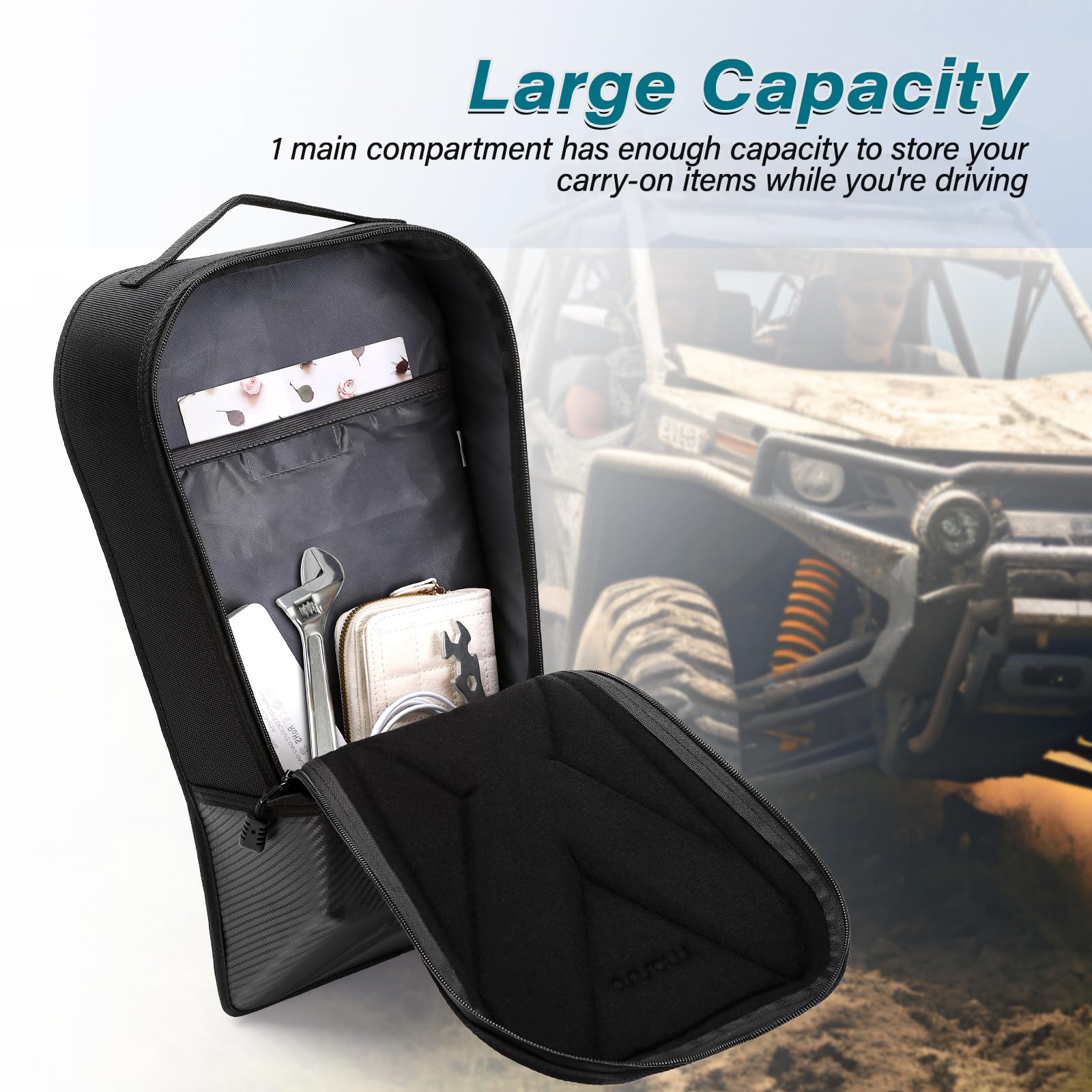Snapklik.com : MOSISO X3 Bag UTV Center Storage Console Bag Compatible