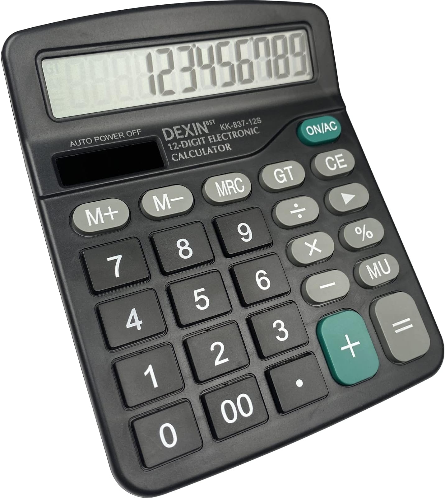Gvolatee Calculatrice, Calculette de Bureau Solaire Grand Boutons et ...