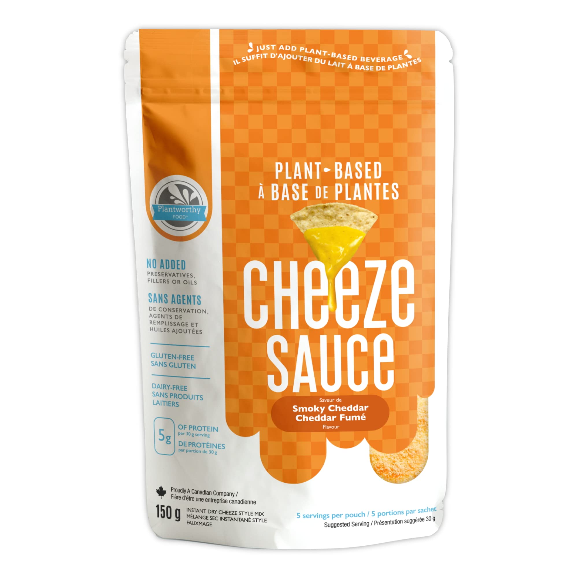 Plantworthy Food Plant Base Cheeze Sauce - Smoky Cheddar - Instant ...
